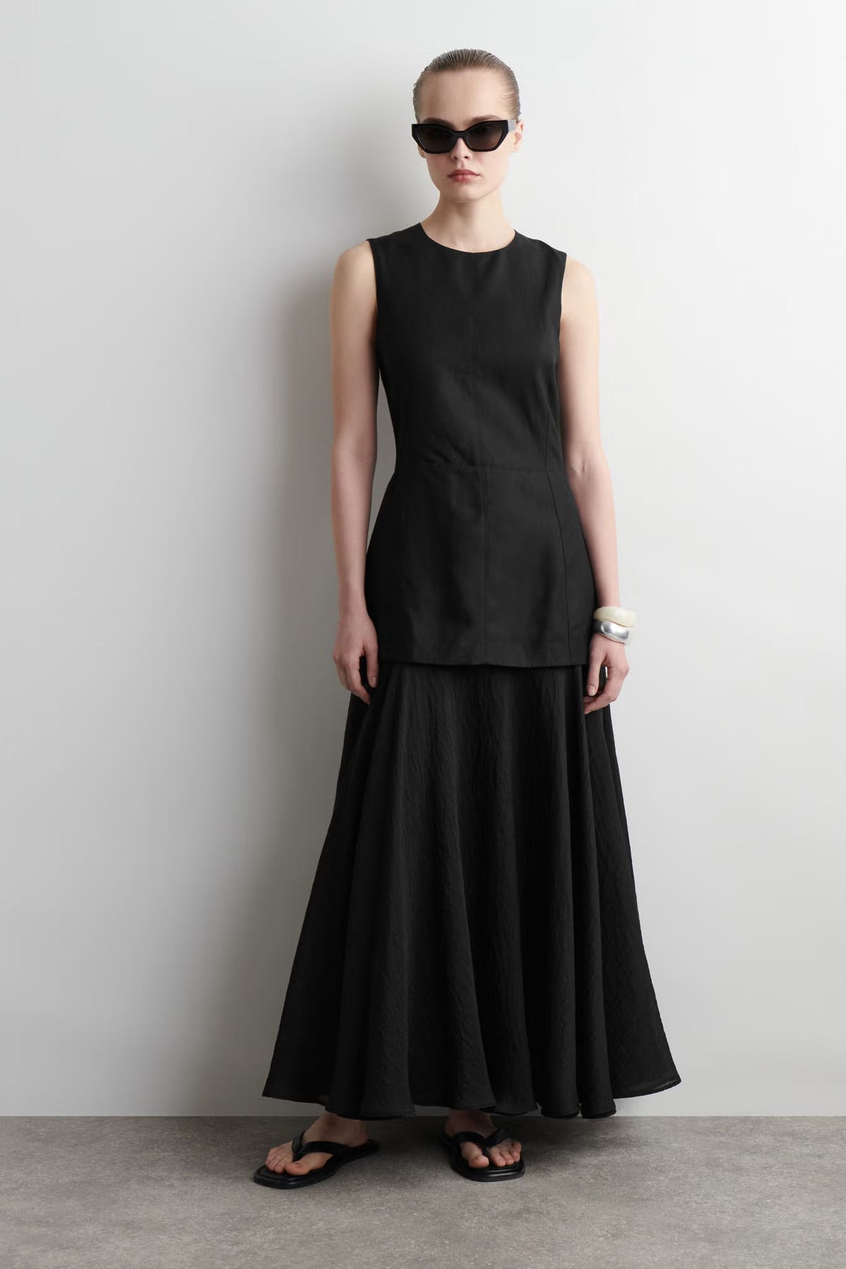 Layered Peplum Midi Dress | COS Kuwait