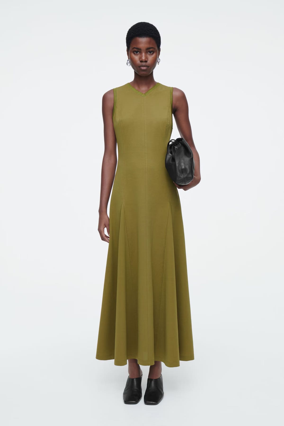 Flared Jersey Maxi Dress | COS Kuwait