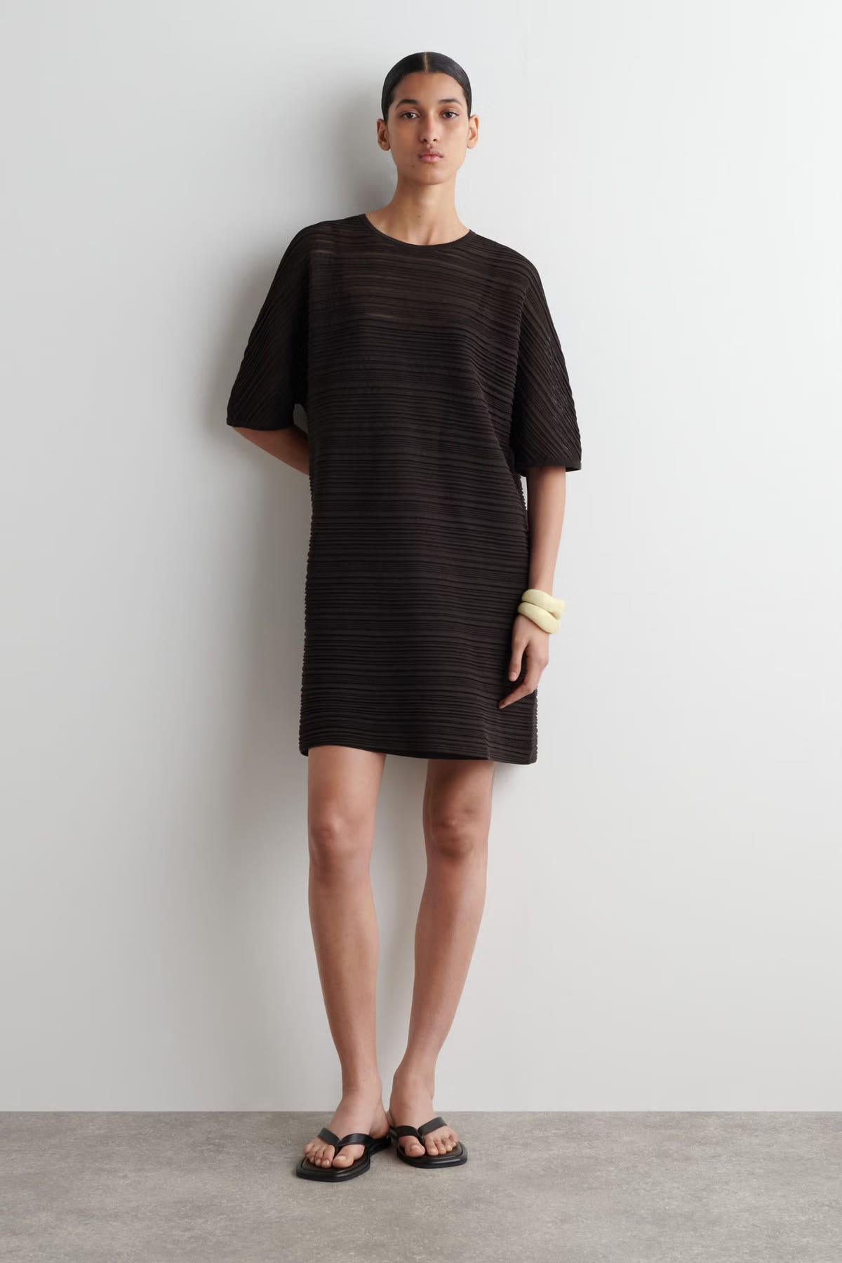 Striped Knitted Mini Dress | COS Kuwait