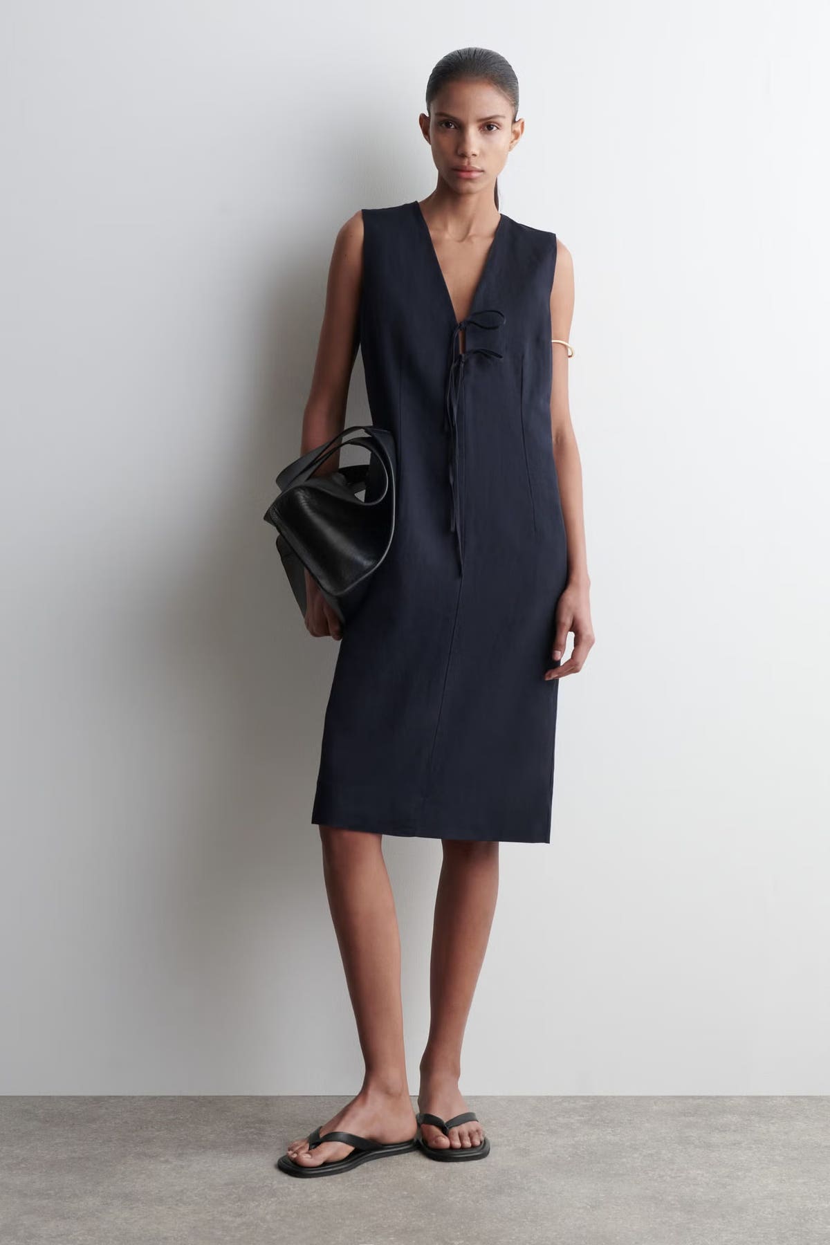Tie-front Midi Dress | COS Kuwait