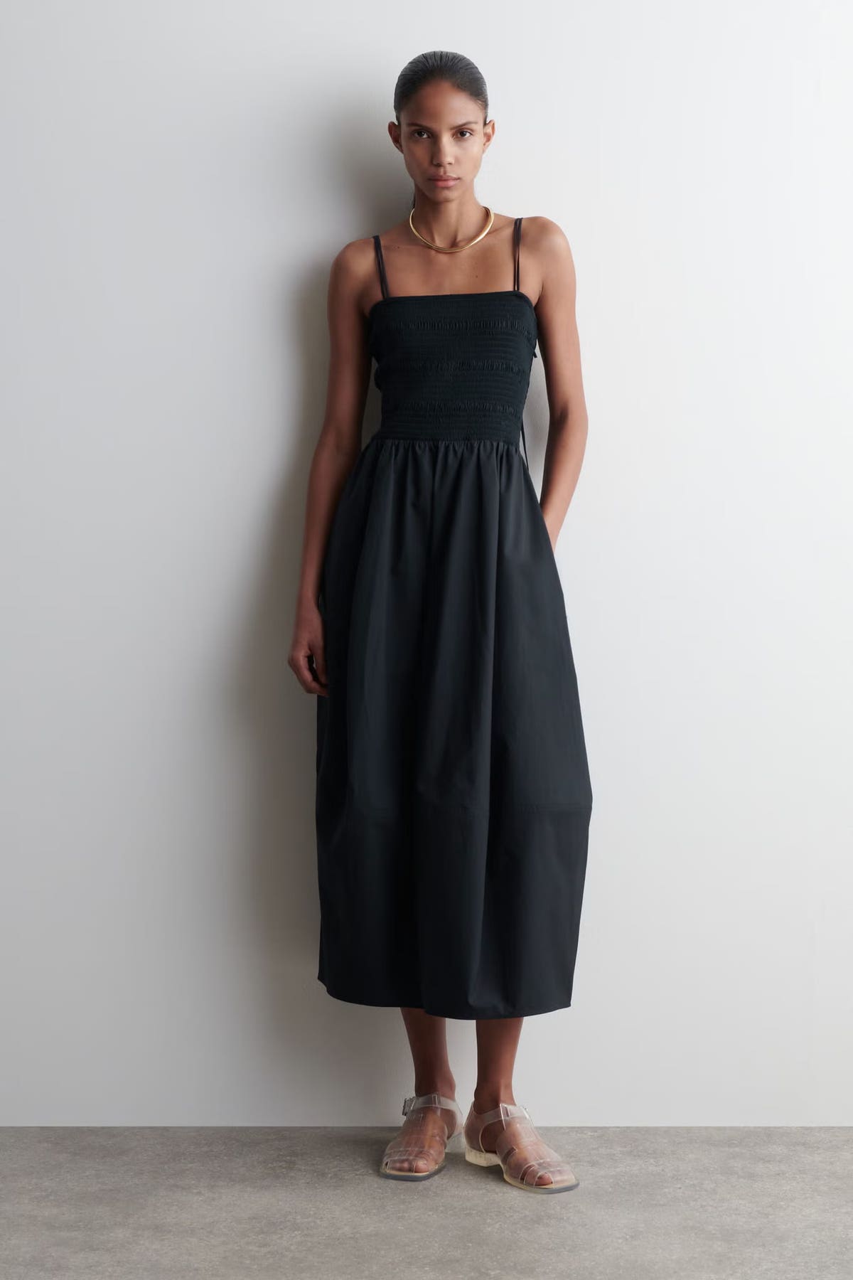 Smocked Midi Dress | COS Kuwait