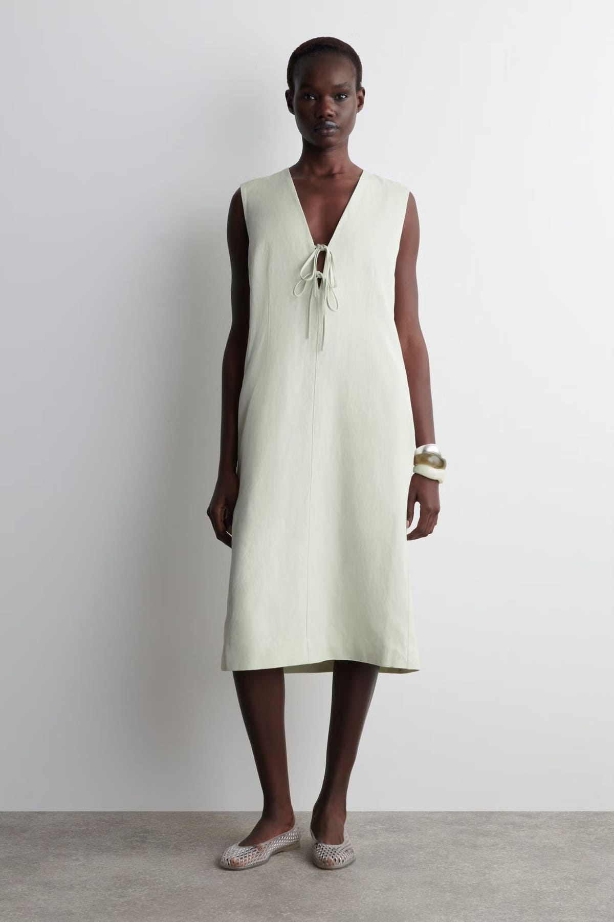 Tie-front Midi Dress | COS Kuwait