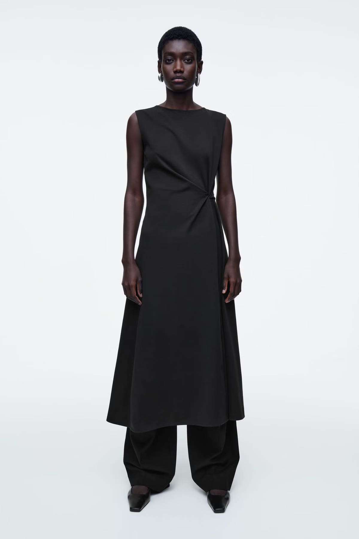 Twist-detail Midi Dress | COS Kuwait