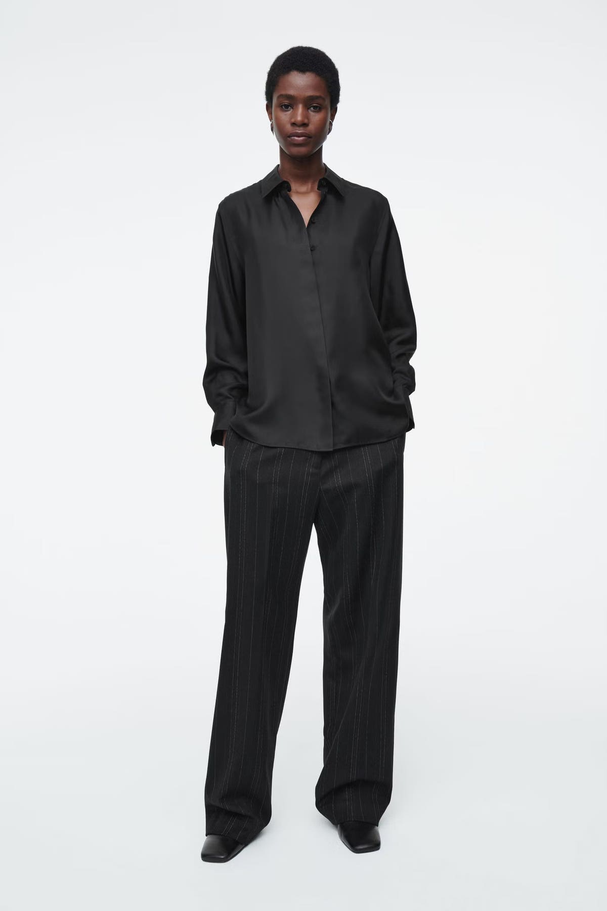 Oversized Pure Silk Shirt | COS Kuwait