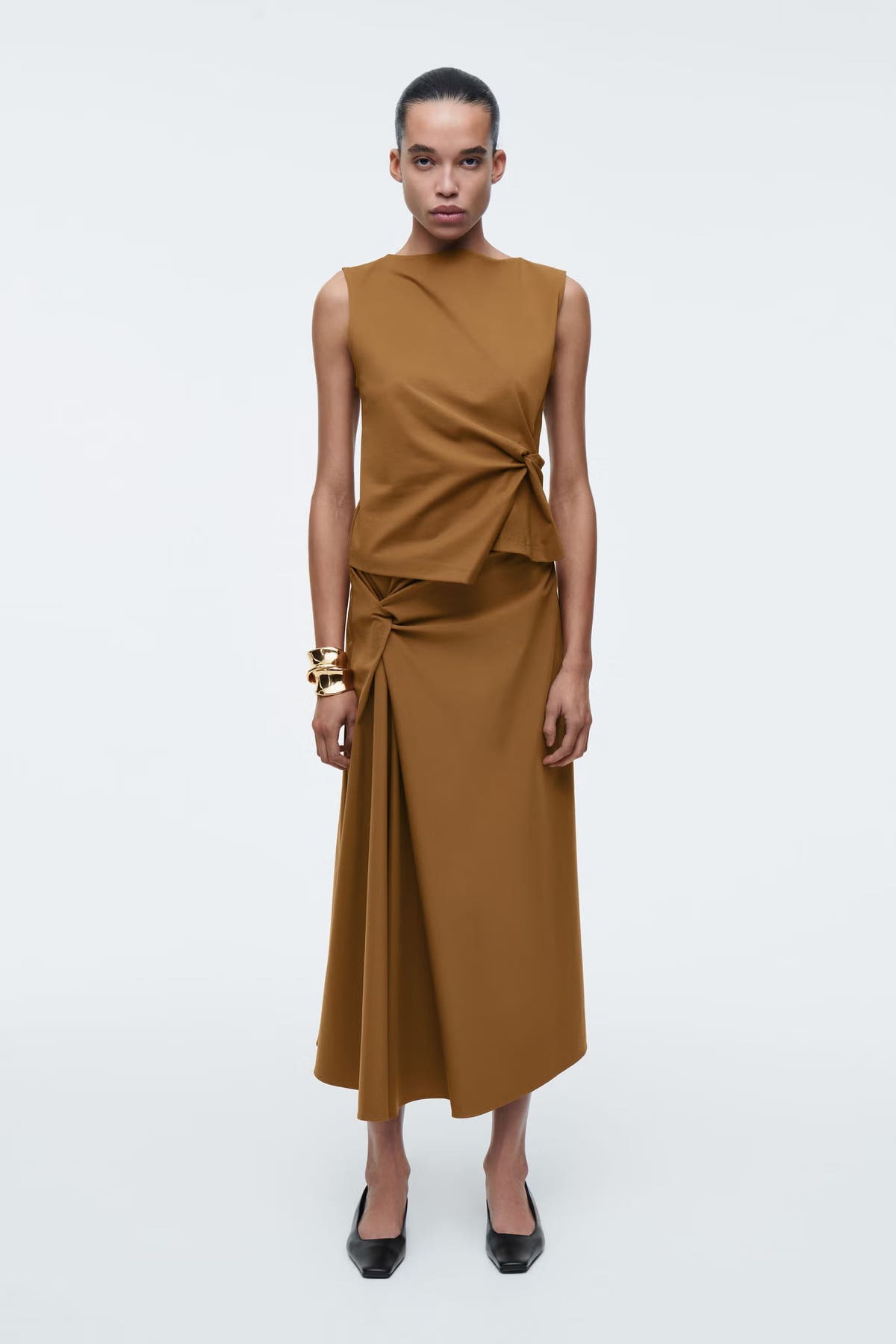 Twist-detail Midi Skirt | COS Kuwait