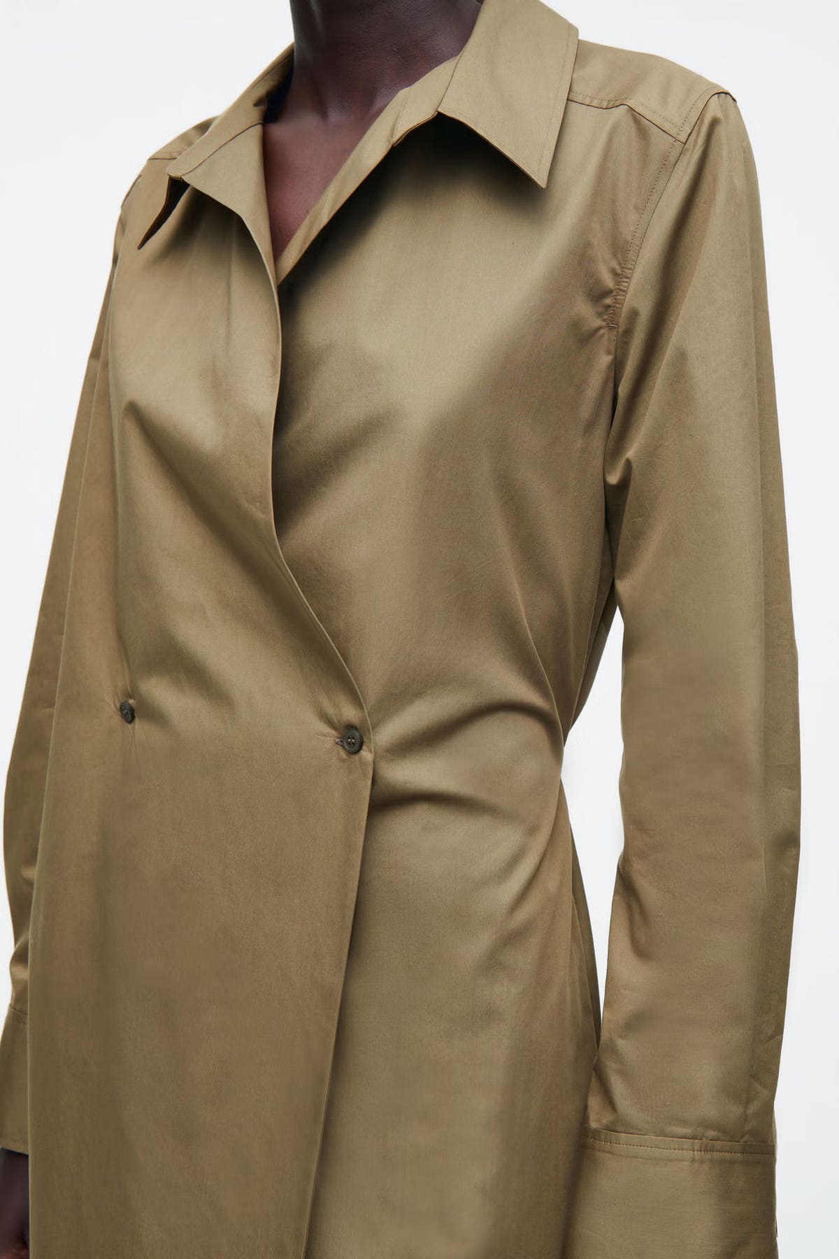 Double-breasted Midi Shirt Dress | COS Kuwait