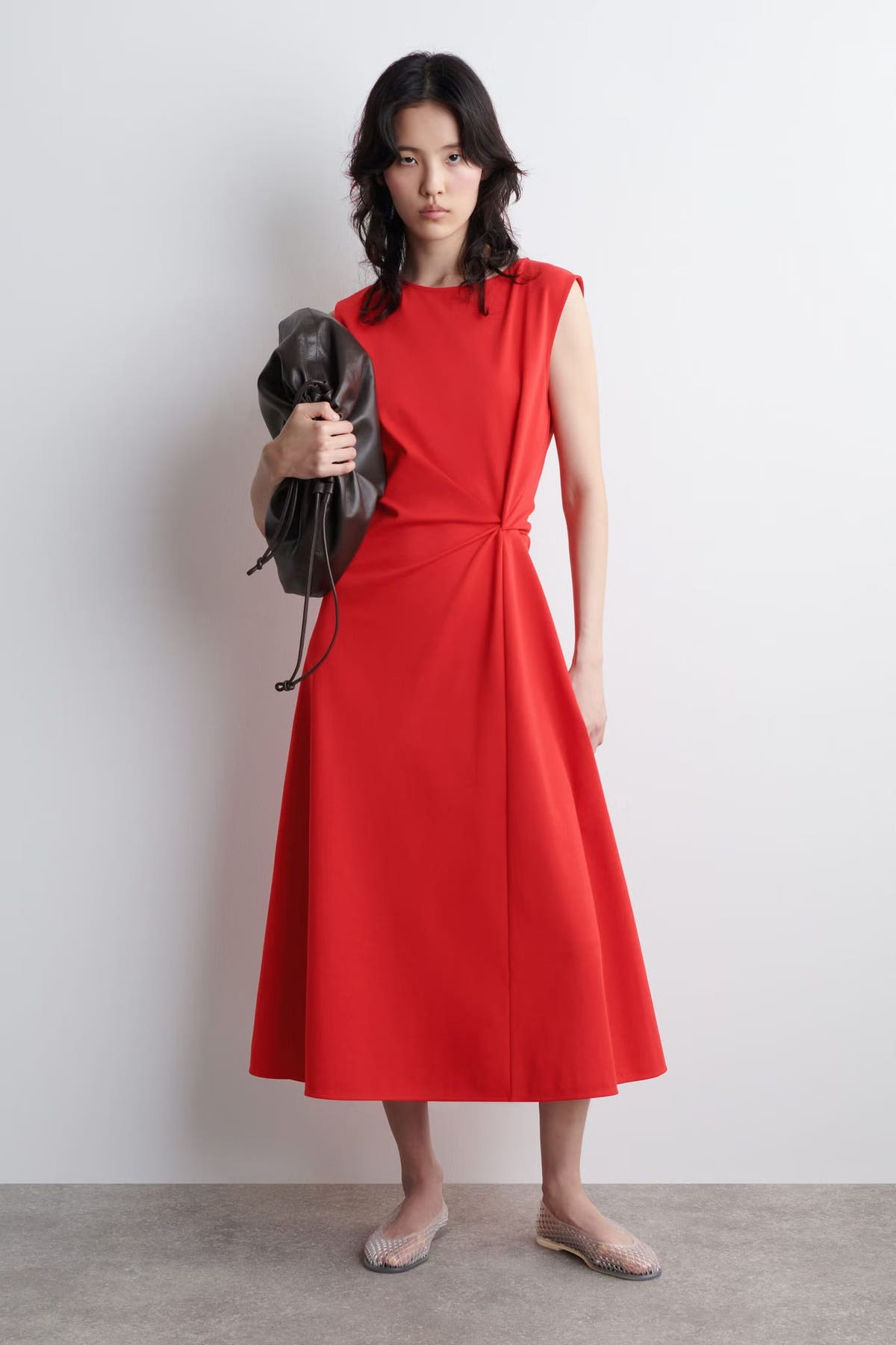 Twist-detail Midi Dress | COS Kuwait