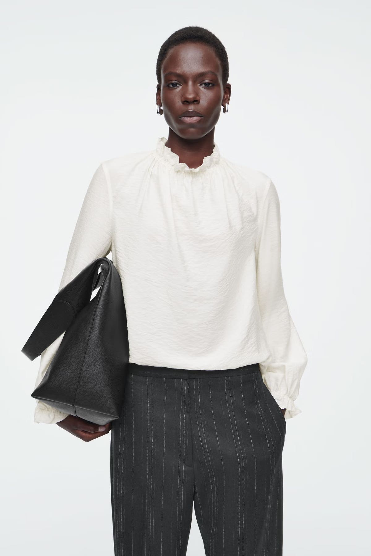 Ruffled High-neck Blouse | COS Kuwait