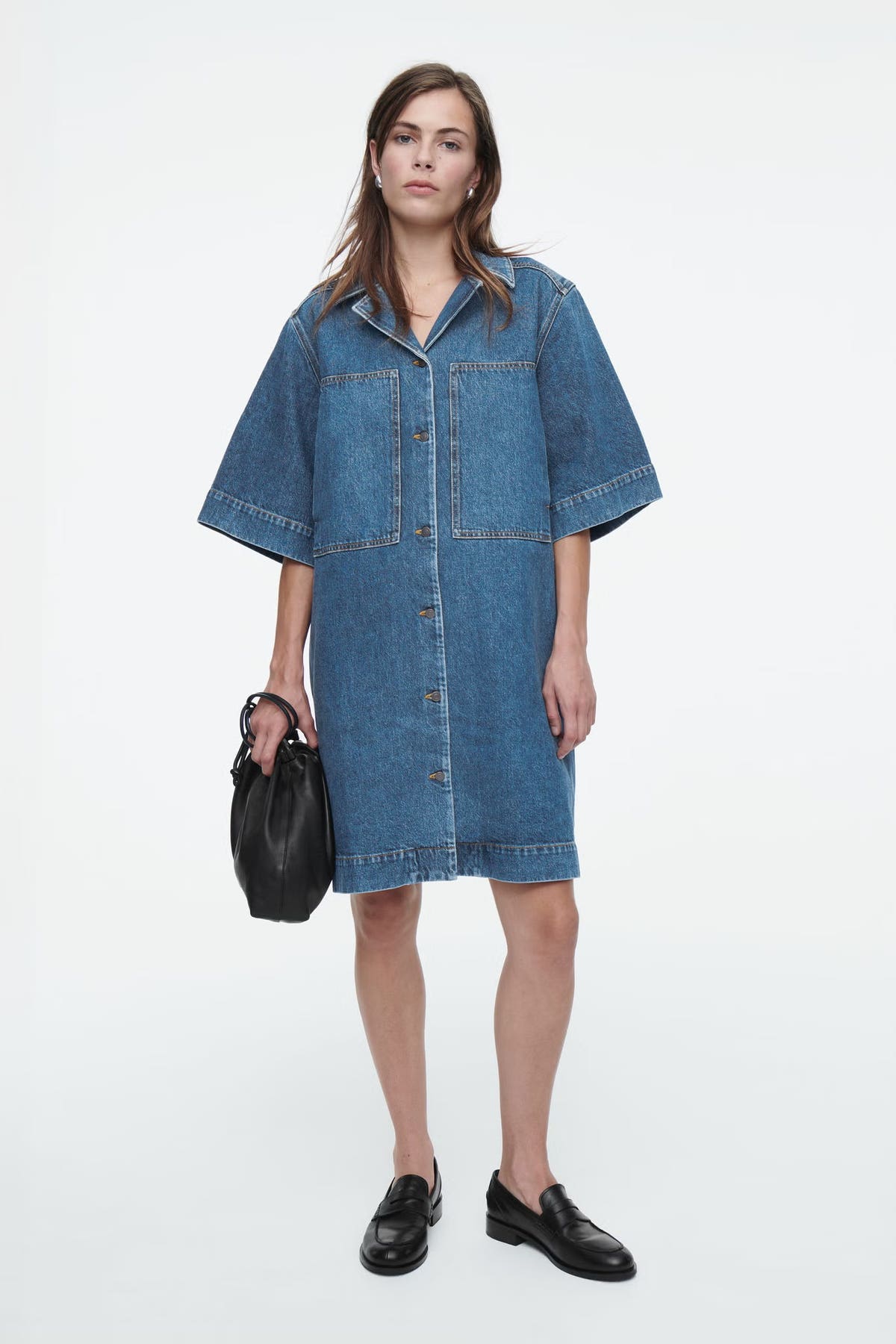 Mini Denim Shirt Dress | COS Kuwait