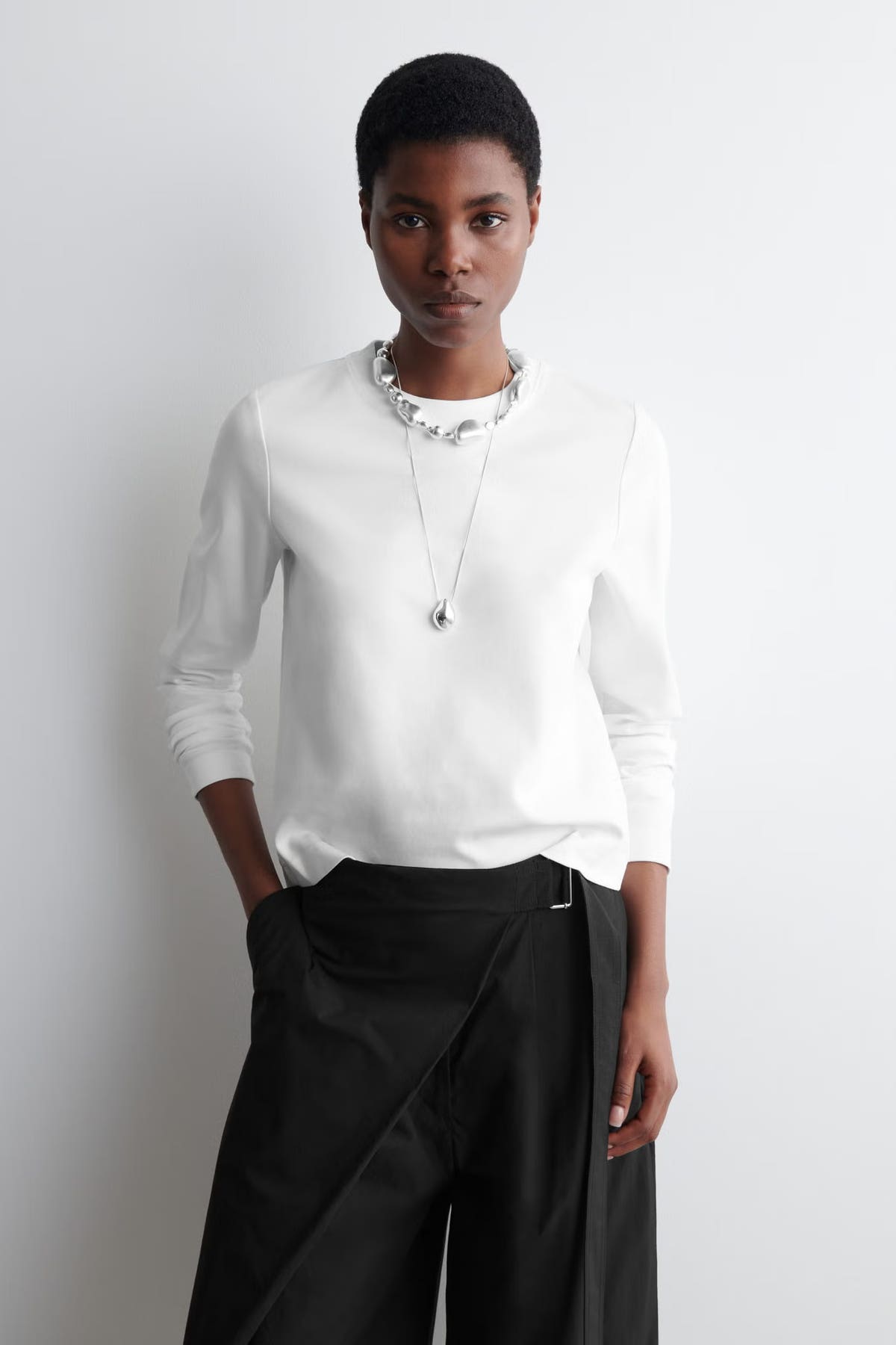 Slim-fit Long-sleeve T-shirt | COS Kuwait