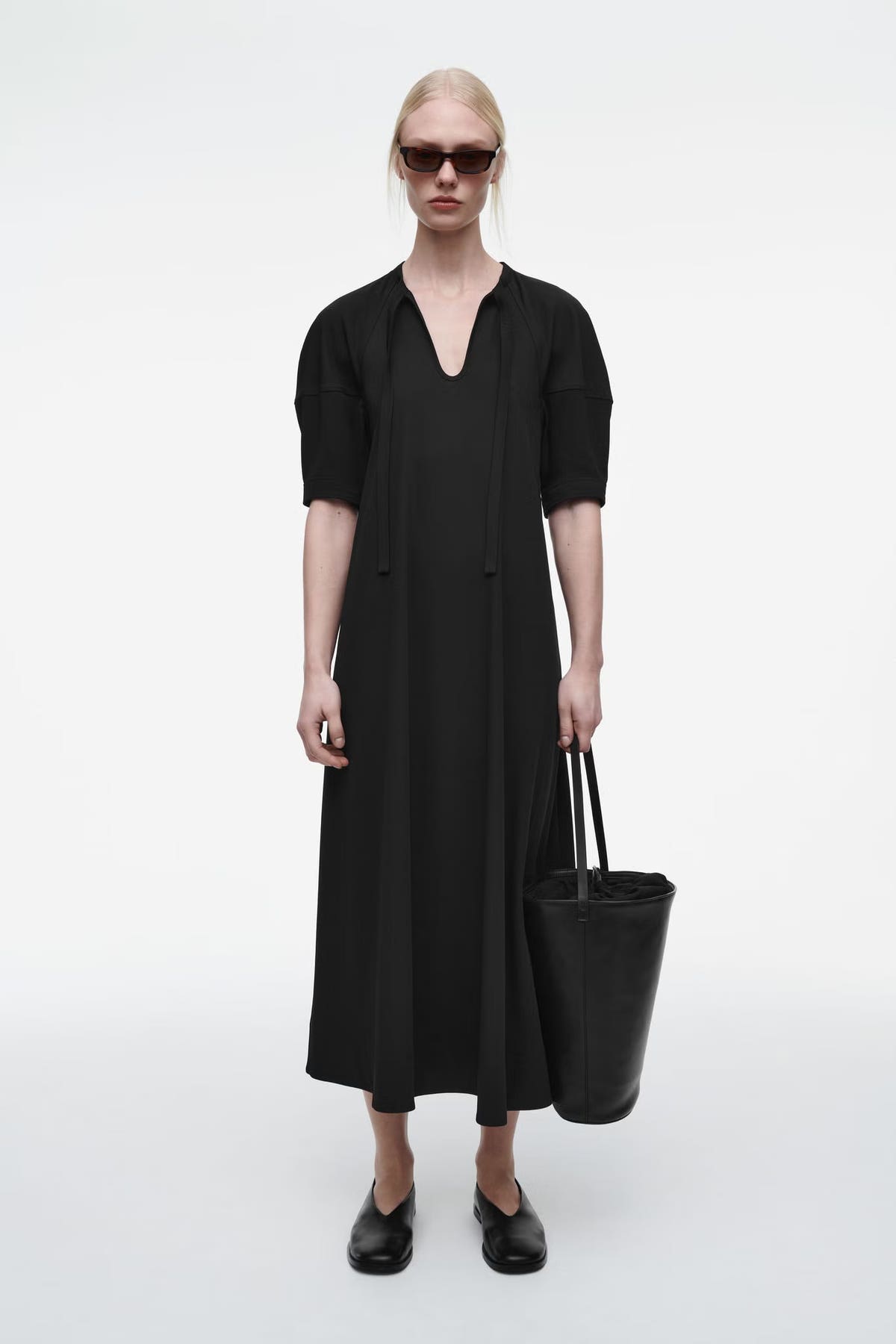 Tie-detail Maxi Dress | COS Kuwait