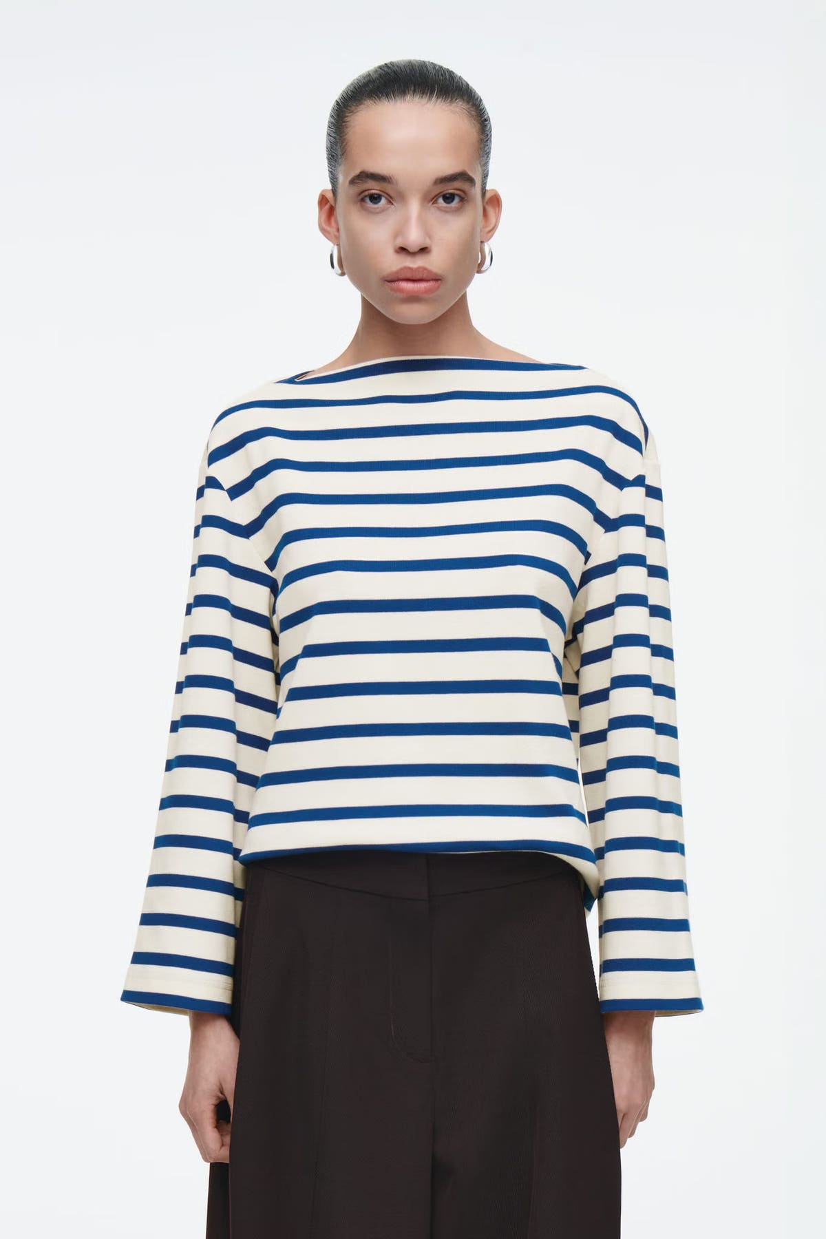 Striped Boat-neck Top | COS Kuwait