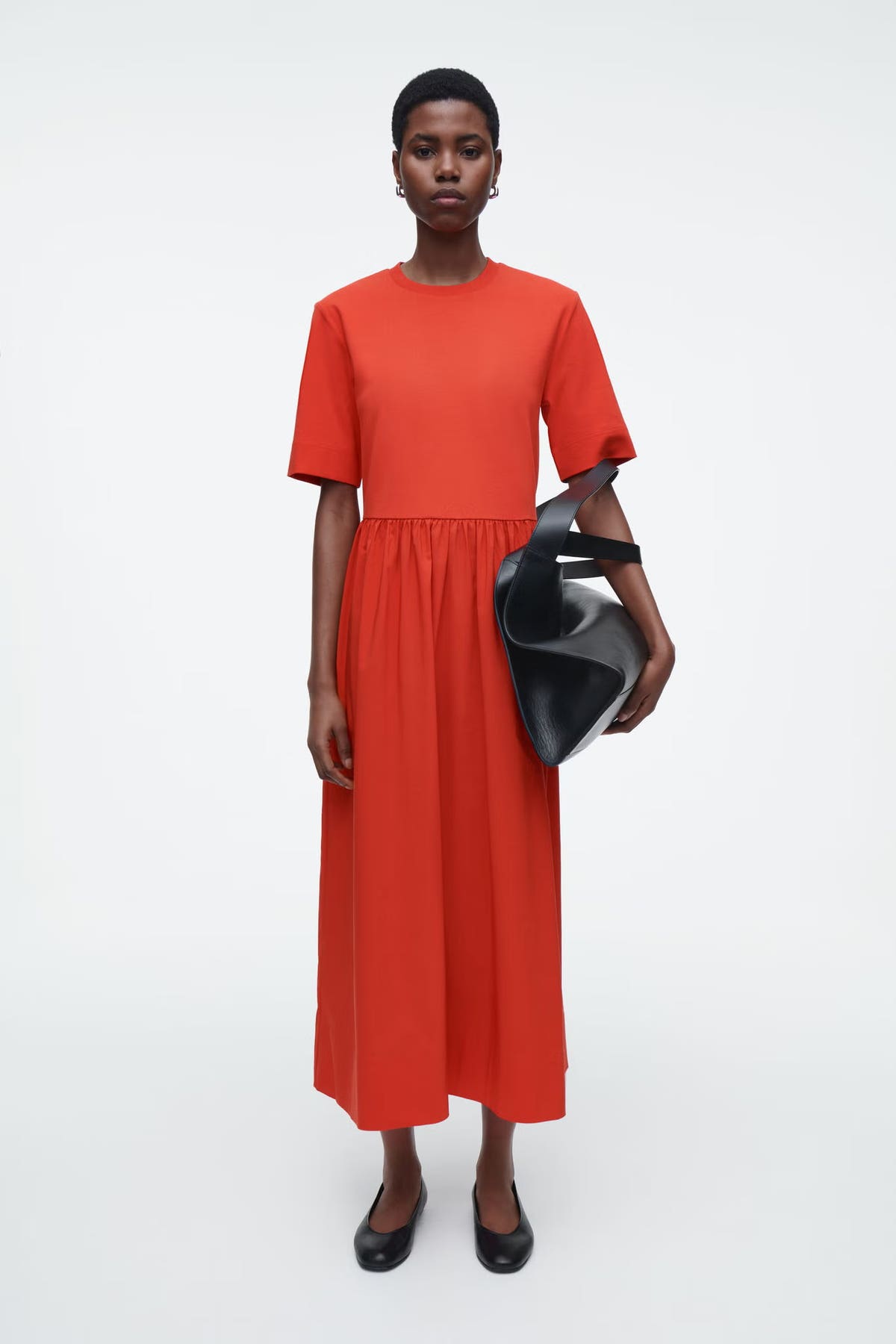 Contrast-panel Midi Dress | COS Kuwait