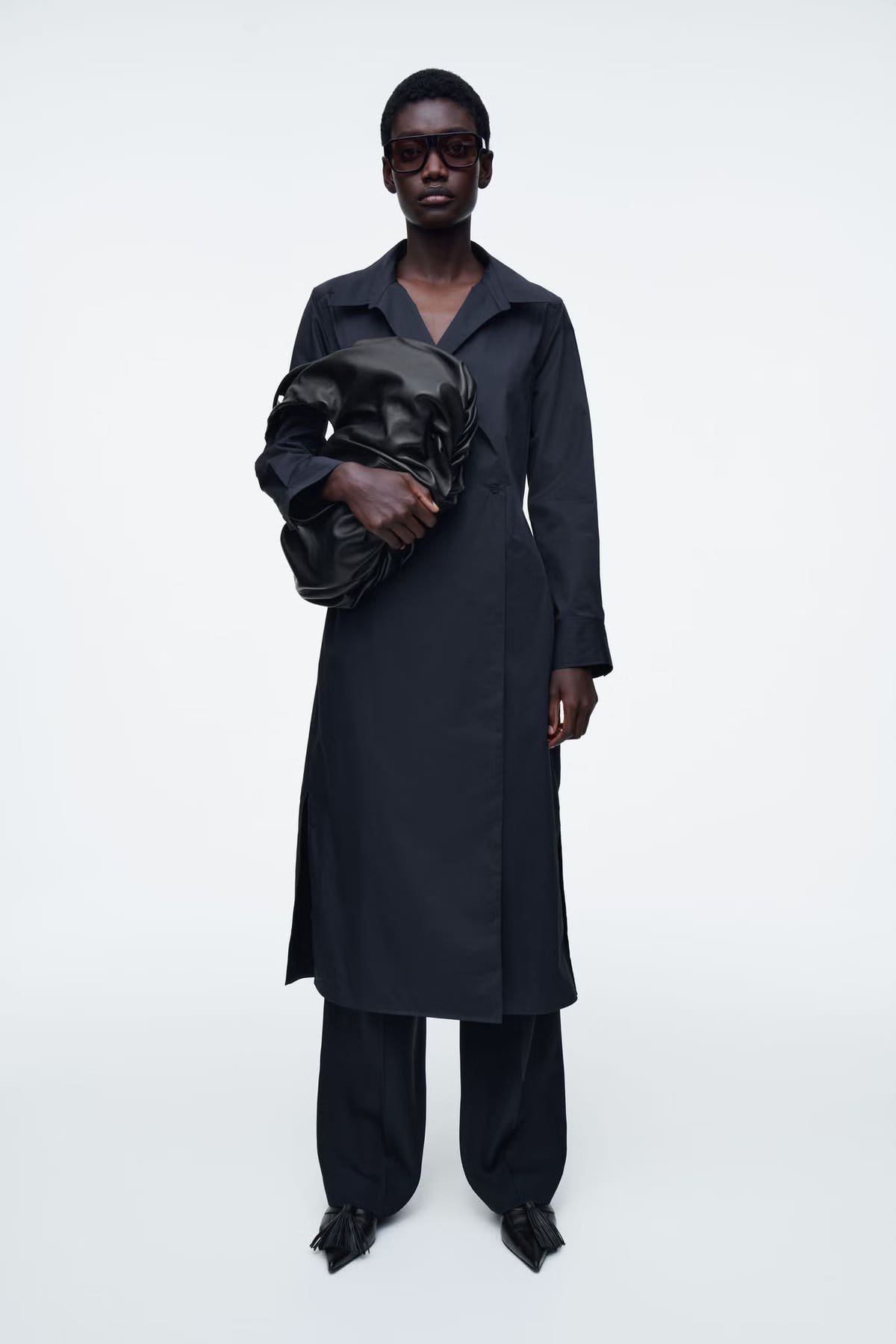 Double-breasted Midi Shirt Dress | COS Kuwait